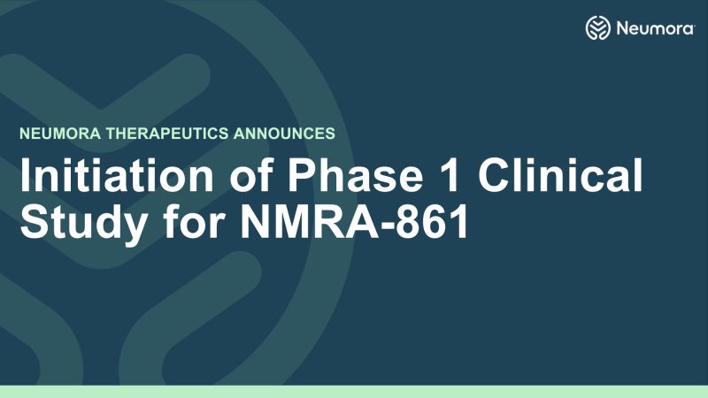 Neumora Therapeutics Announces Initiation of Phase 1 Clinical Study of M4 Positive Allosteric ...