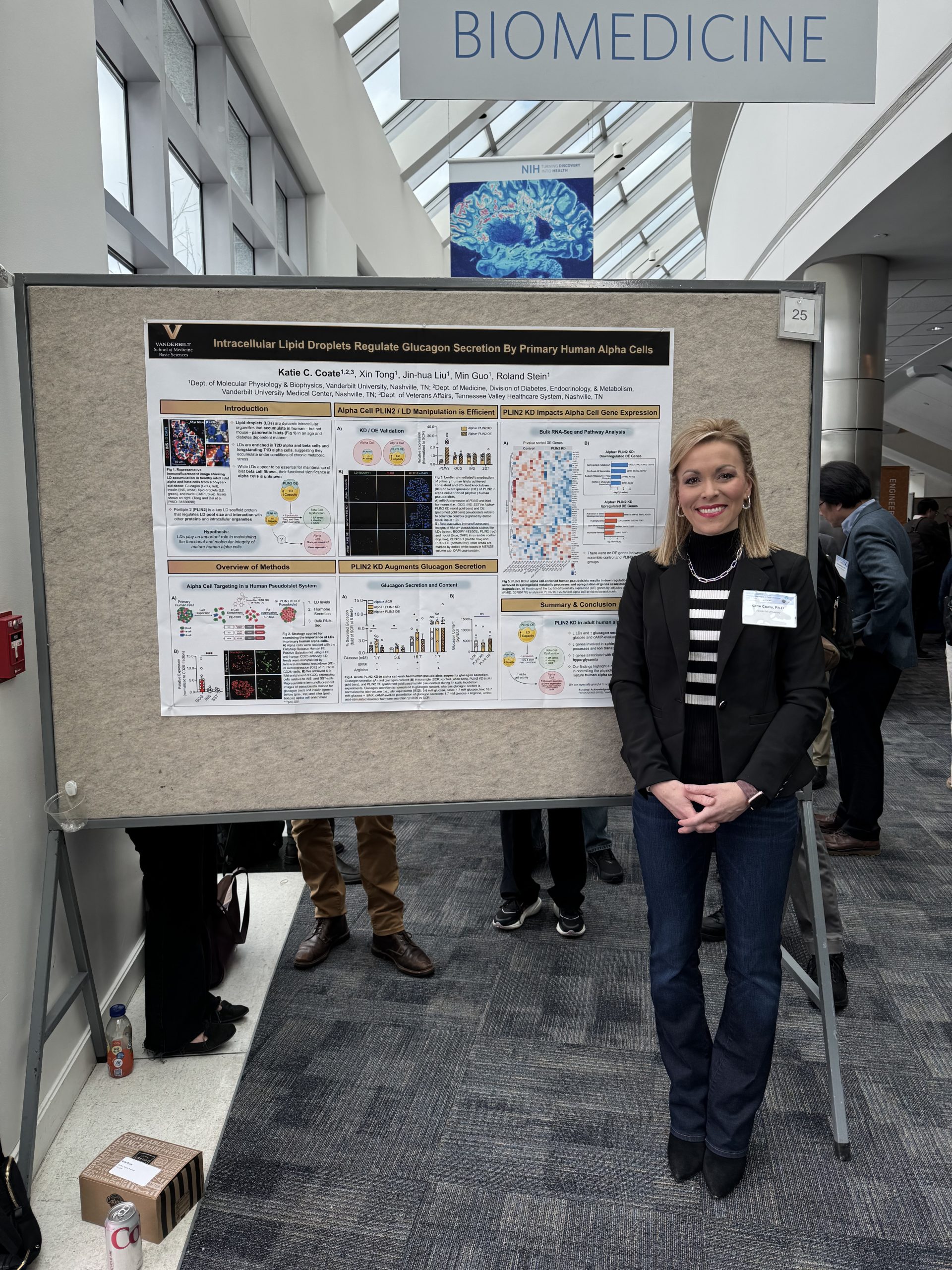Dr. Coate presenting a poster at the Human Islet Research Network’s ...