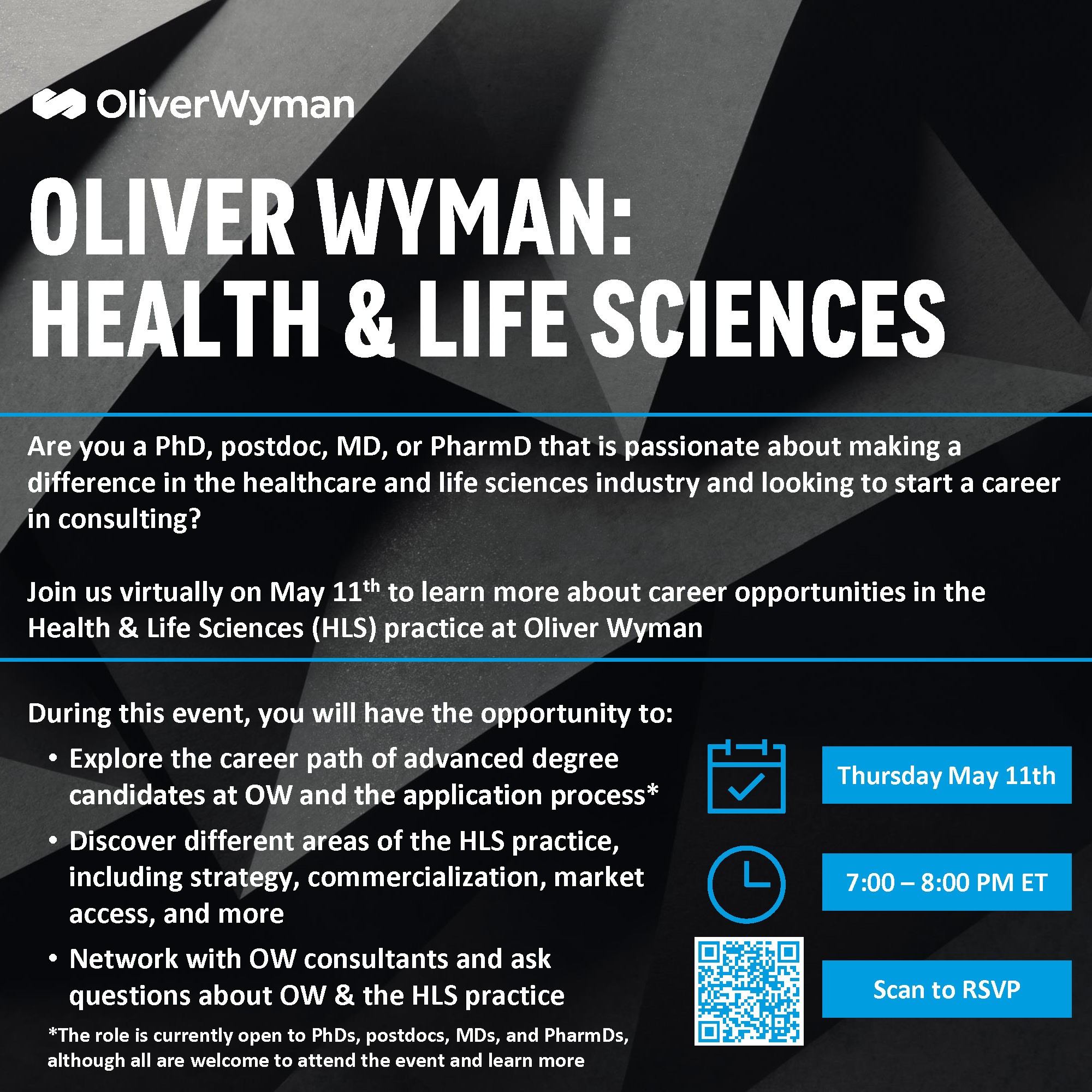 Oliver Wyman Health & Life Sciences Info Session (consulting) | BRET ...