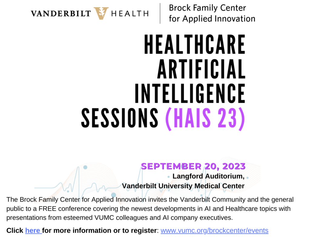 Healthcare Artificial Intelligence Sessions (HAIS 23) | BRET Career ...