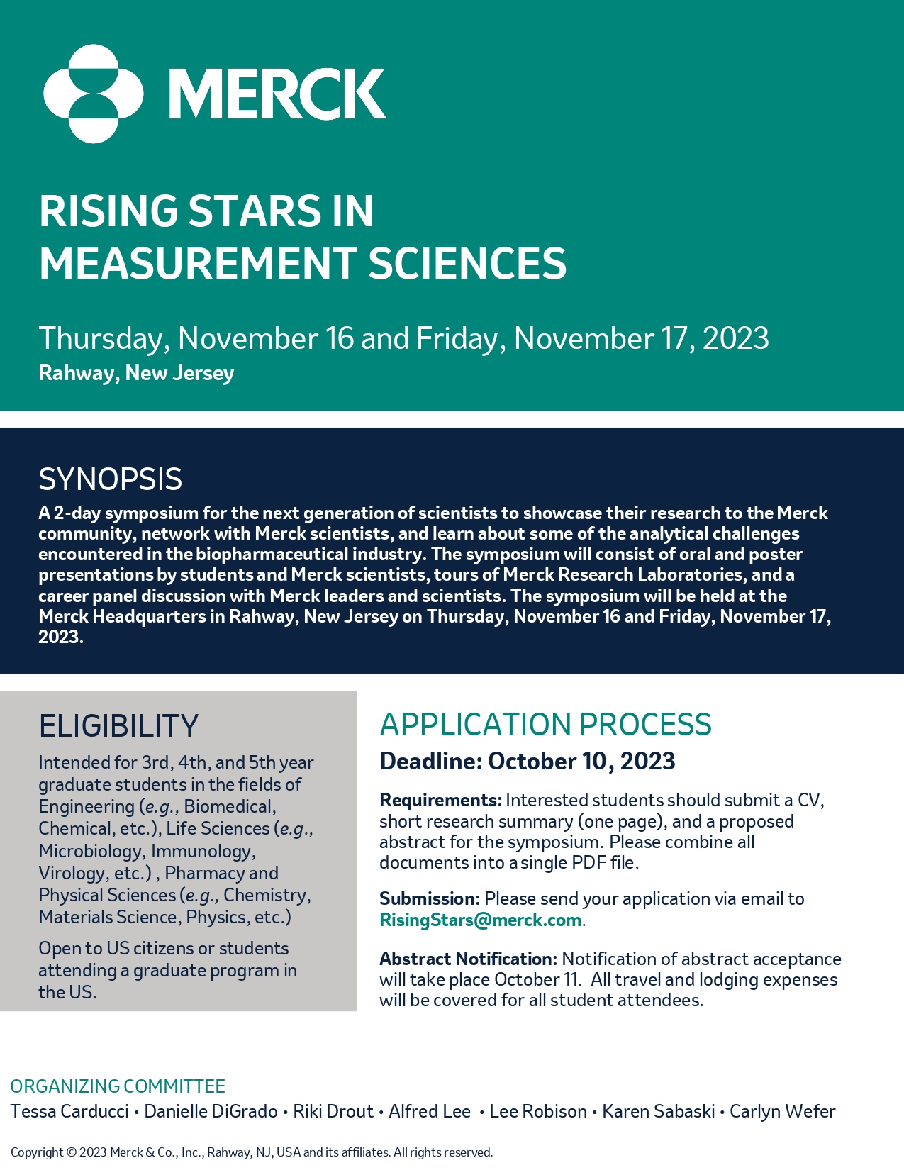 Merck Rising Stars in Measurement Sciences Symposium | BRET Career ...