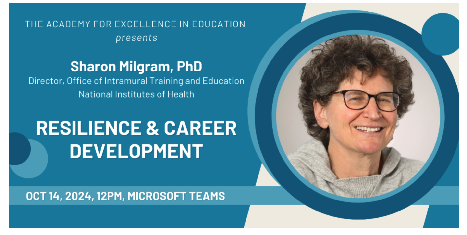 Register today for Dr. Milgram’s virtual event on resilience and career ...