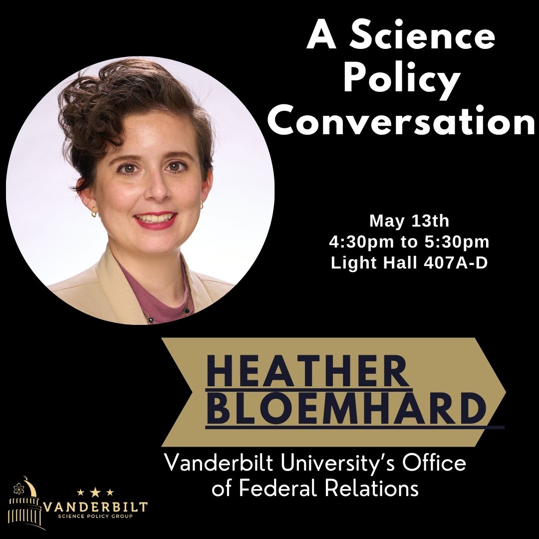 VSPG Event: A Science Policy Convo with Heather Bloemhard | BRET Career ...