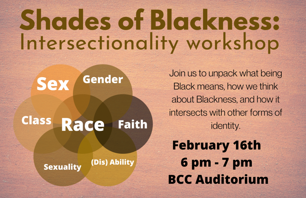 shades of blackness intersectionality workshop | Black Cultural Center | Vanderbilt University