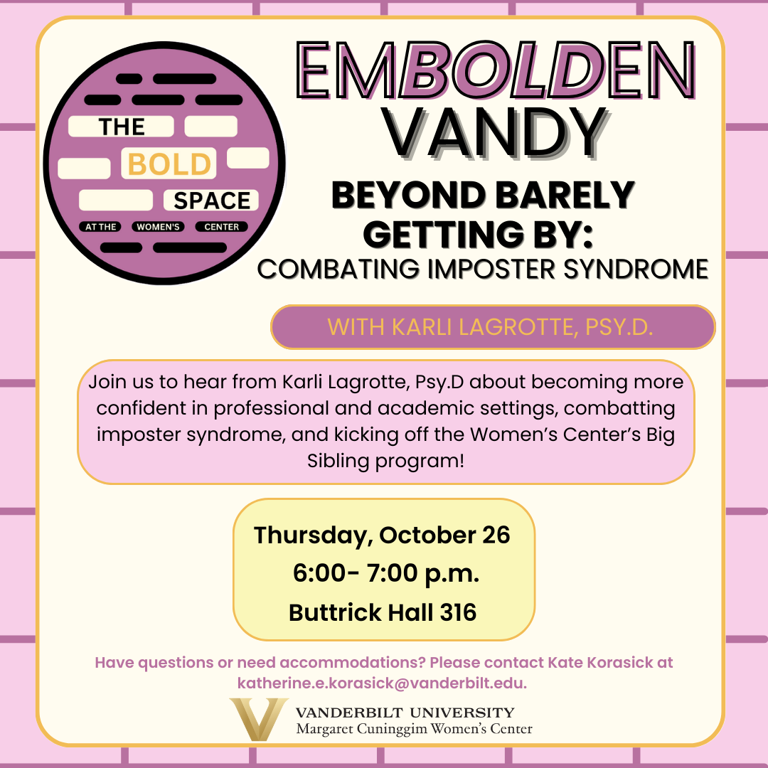 The Bold Space | Margaret Cuninggim Women's Center | Vanderbilt University