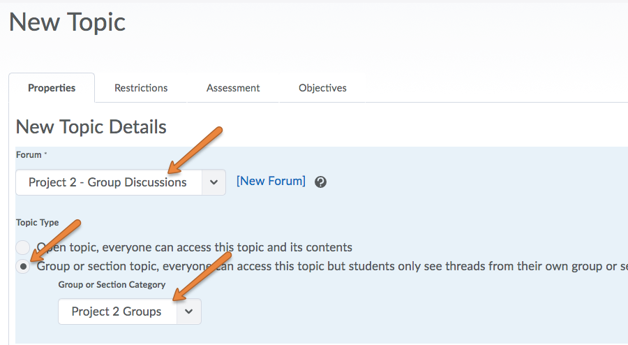 Creating Group Discussion Topics | Brightspace | Vanderbilt University