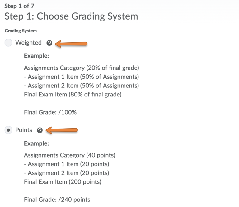 Setting up the Grade Book with the Setup Wizard | Brightspace Support ...