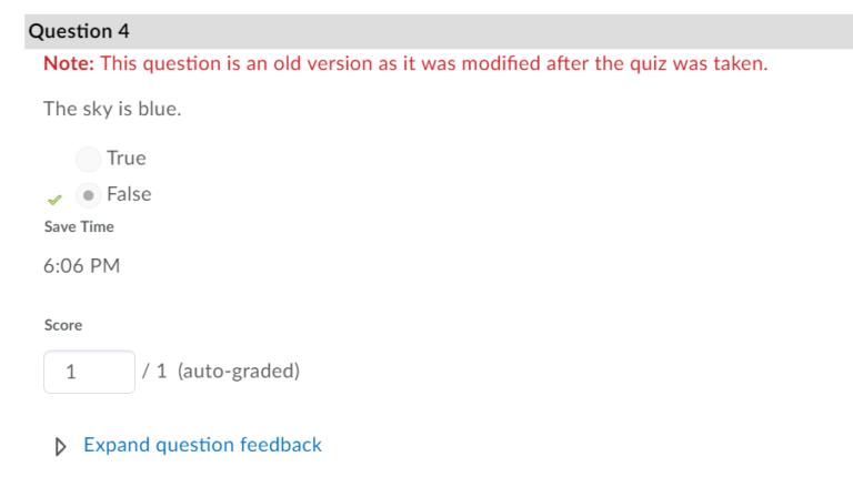 Editing Quiz questions after the Quiz has taken place | Brightspace ...