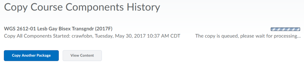 How do I copy content from one Brightspace course to another ...