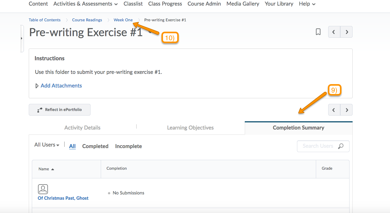 How do I Create an Assignment on the Content Page? | Brightspace ...