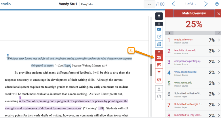 How to use the similarity report tools on Turnitin | Brightspace ...