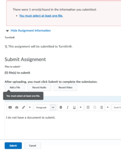 Assignment Submission Type Overview | Brightspace Support | Vanderbilt University