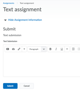 Assignment Submission Type Overview | Brightspace Support | Vanderbilt ...