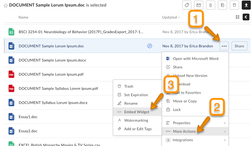 Adding a video or other file from Vanderbilt Box into Content ...