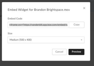 Adding a video or other file from Vanderbilt Box into Content ...