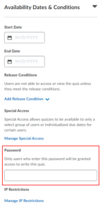 How can I control student access to quizzes? | Brightspace Support | Vanderbilt University