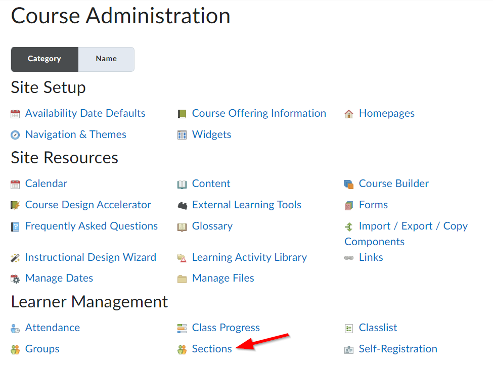 Section Management | Brightspace Support | Vanderbilt University