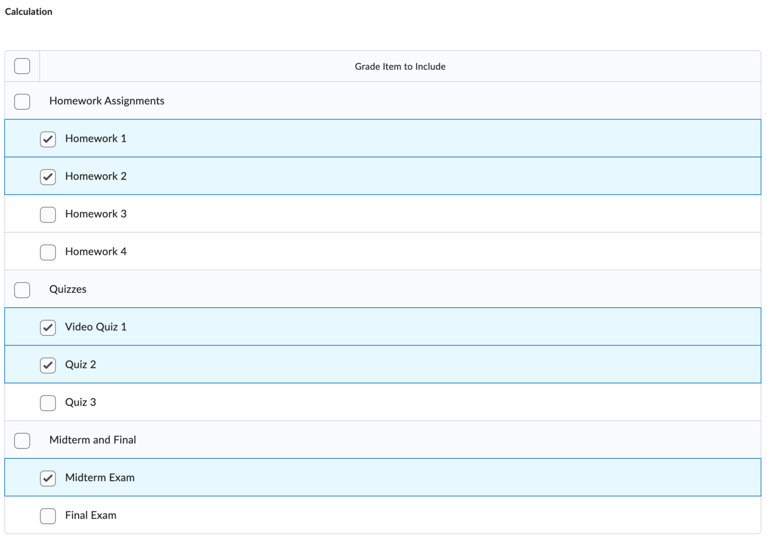 Creating a Calculated Grade Item | Brightspace Support | Vanderbilt ...