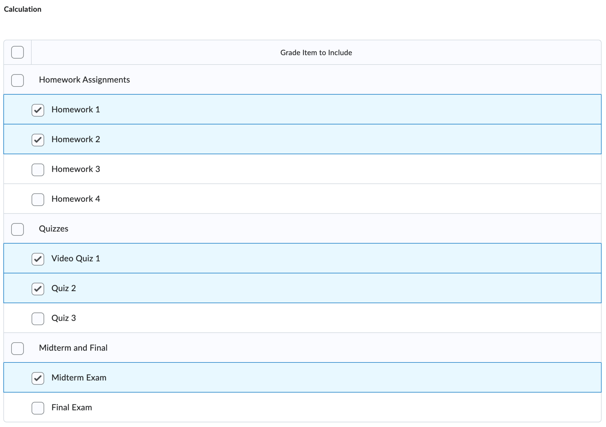 Creating a Calculated Grade Item | Brightspace Support | Vanderbilt ...