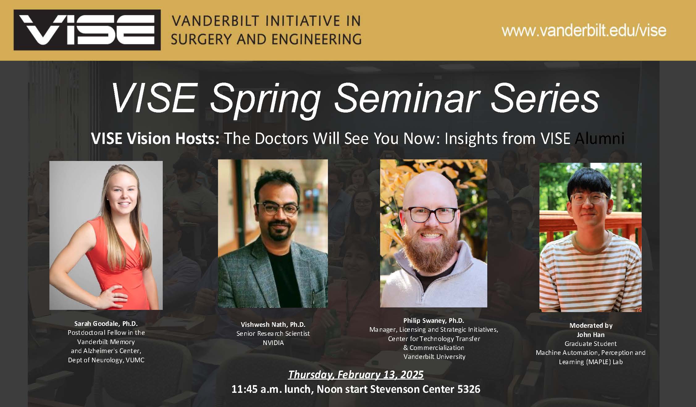 VISE Seminar: VISE Vision Hosts VISE Alumni Panel | Vanderbilt Institute for Surgery and ...