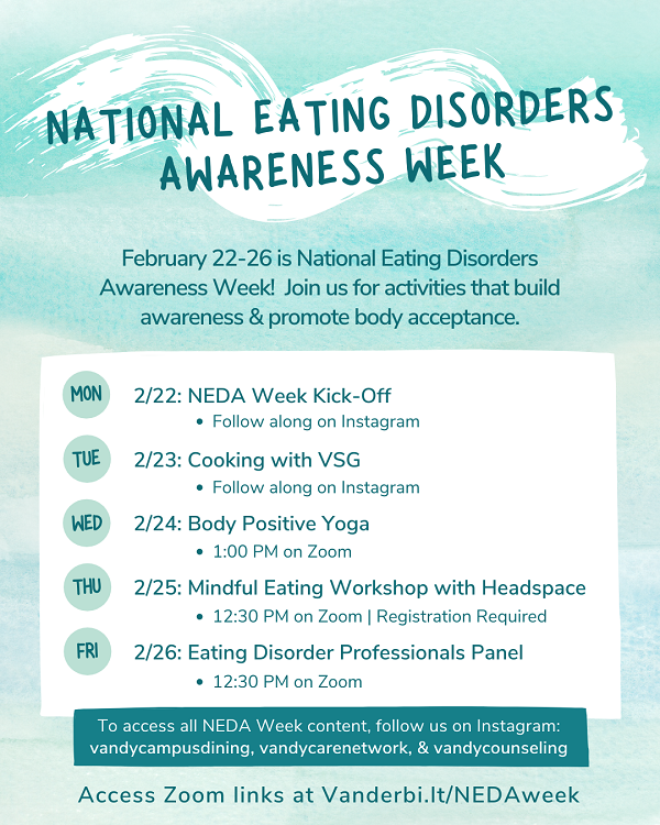 NEDA Week | University Counseling Center | Vanderbilt University
