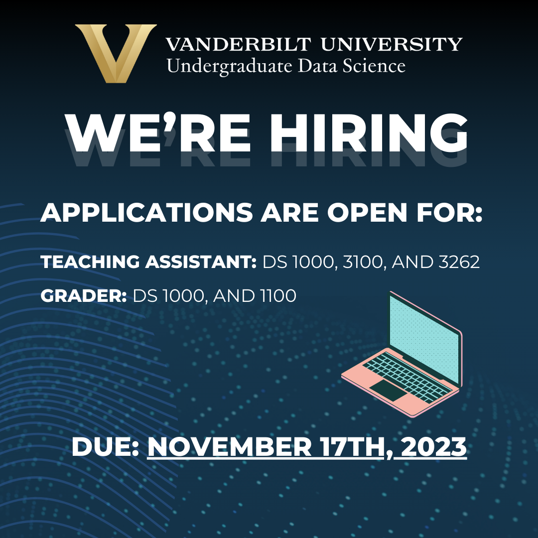 Hiring TAs and Graders for Spring 2024 | Undergraduate Data Science ...