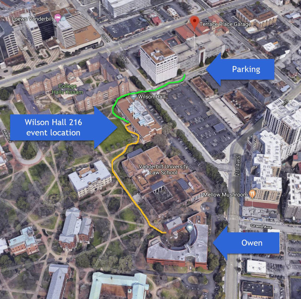 VBHA Parking Map | Vanderbilt Business School
