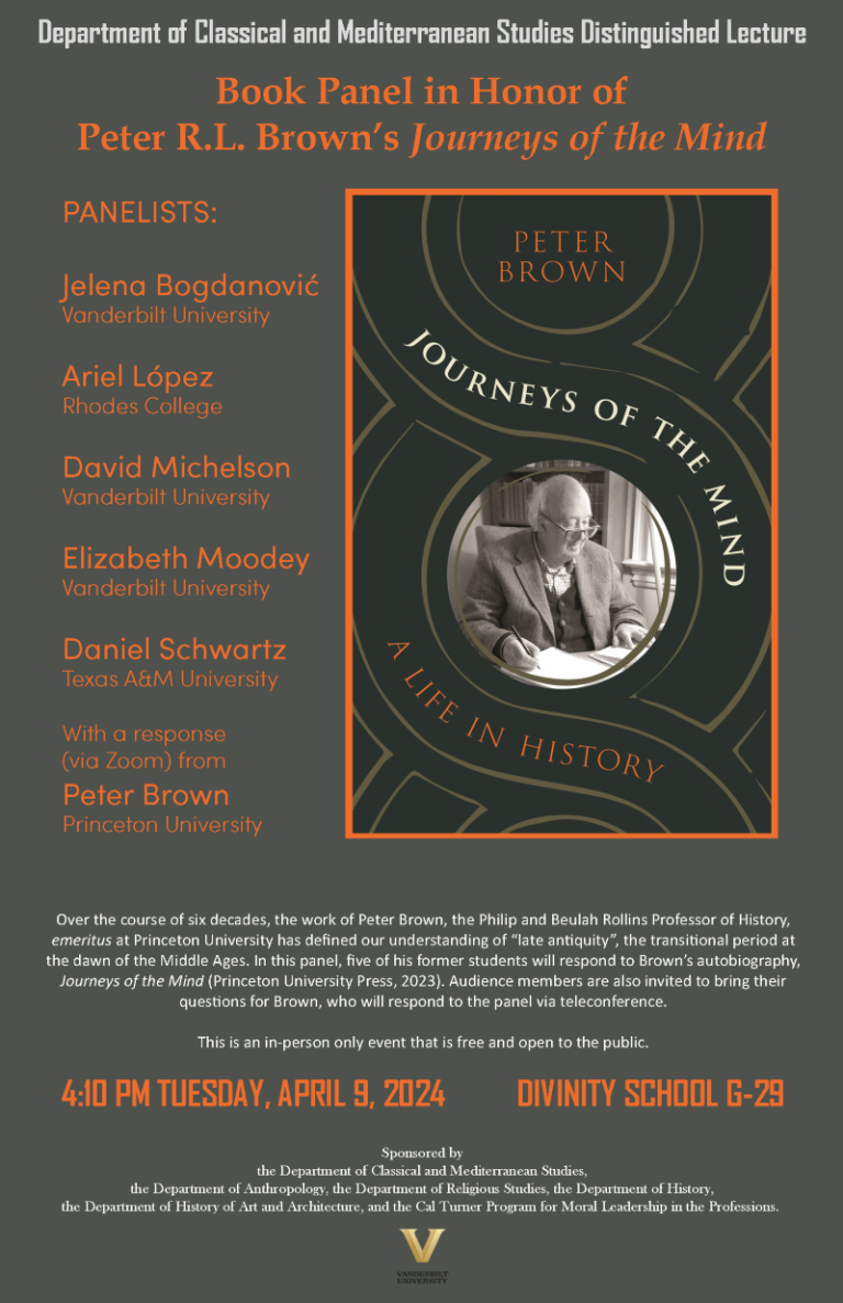 Department of Classical and Mediterranean Studies Distinguished Lecture ...