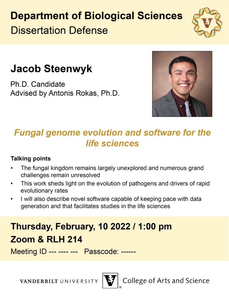 jacob | Department of Biological Sciences | Vanderbilt University