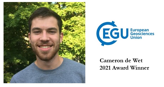 Cameron de Wet wins 2021 Virtual Outstanding Student and PhD candidate ...