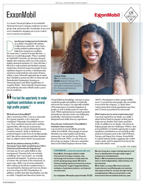 ExxonMobil senior chemical engineer gives public kudos to Vanderbilt ...