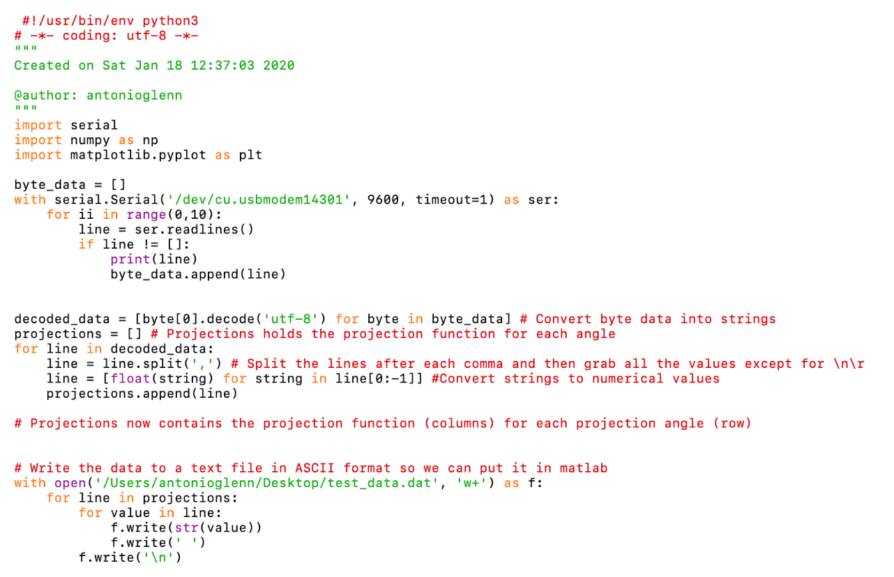 IR CT Update #3 | Imaging Instrumentation, Spring 2020