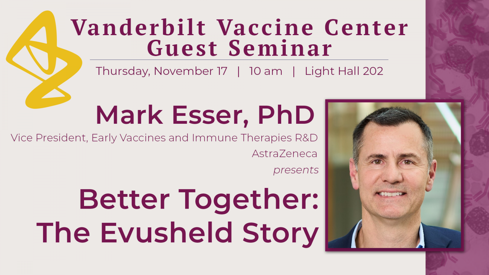 AstraZeneca lead scientist visits to discuss Vanderbilt collaboration ... AstraZeneca lead scientist visits to discuss Vanderbilt collaboration ...