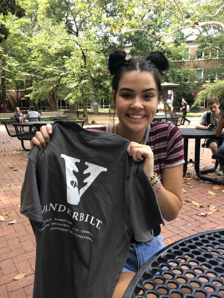 Freshman_engineering_shirt Lucy Britto | Vanderbilt University