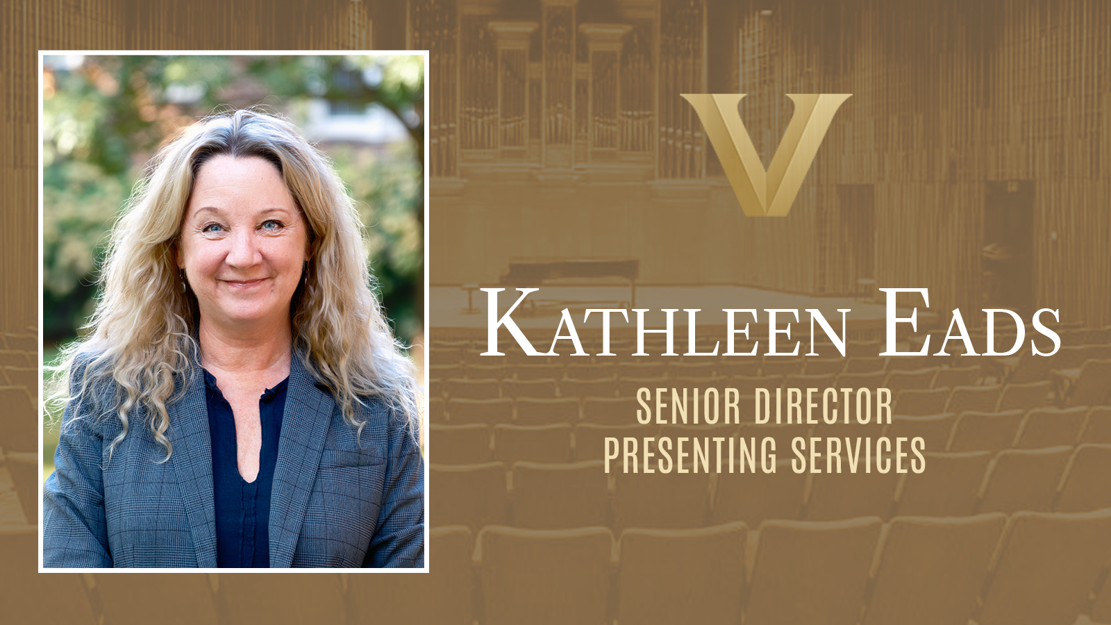 New appointment: Kathleen Eads, senior director, presenting services ...