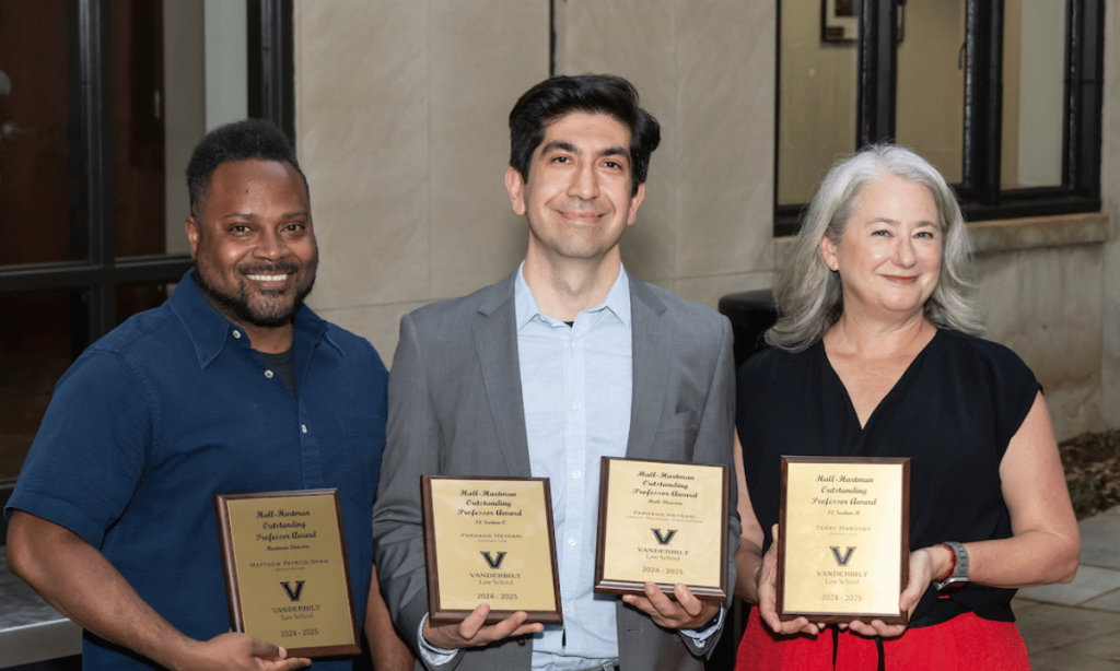 Five Vanderbilt Law Professors Honored with Hall-Hartman Awards -Vanderbilt Law School ...