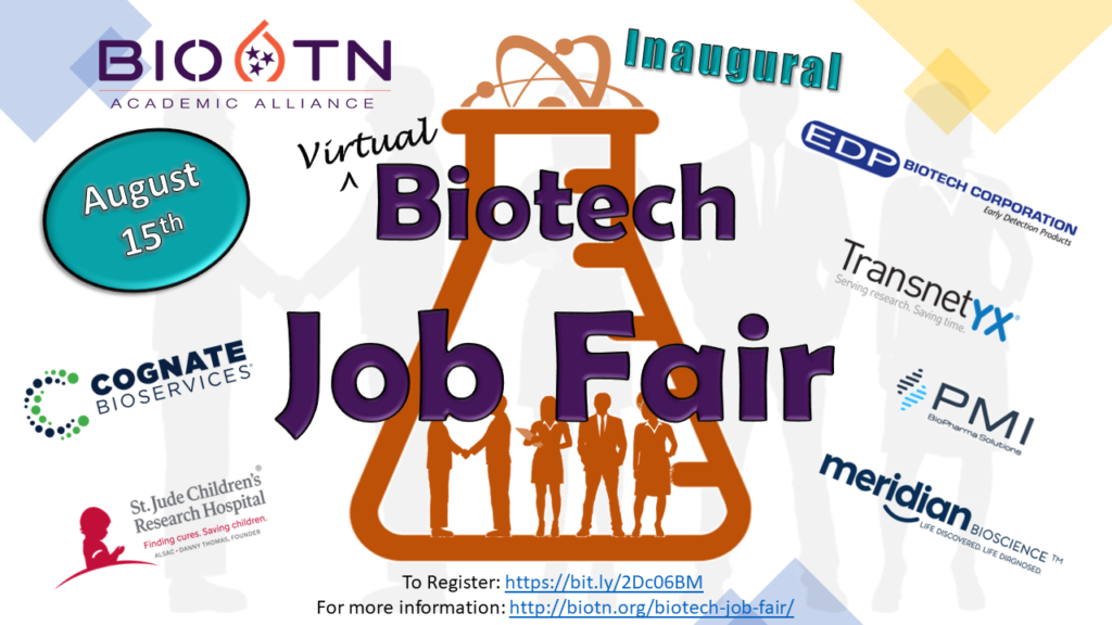 BioTN-LST Online Job Fair Sat Aug 15, 2020 8:30am-1:30pm | BRET Career ...