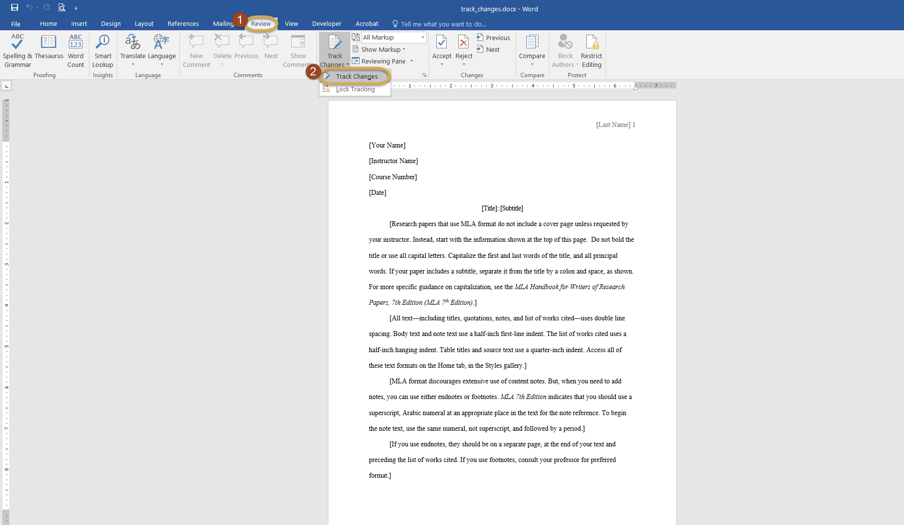 How To Track Changes And Add Comments In Microsoft Word Windows OS 