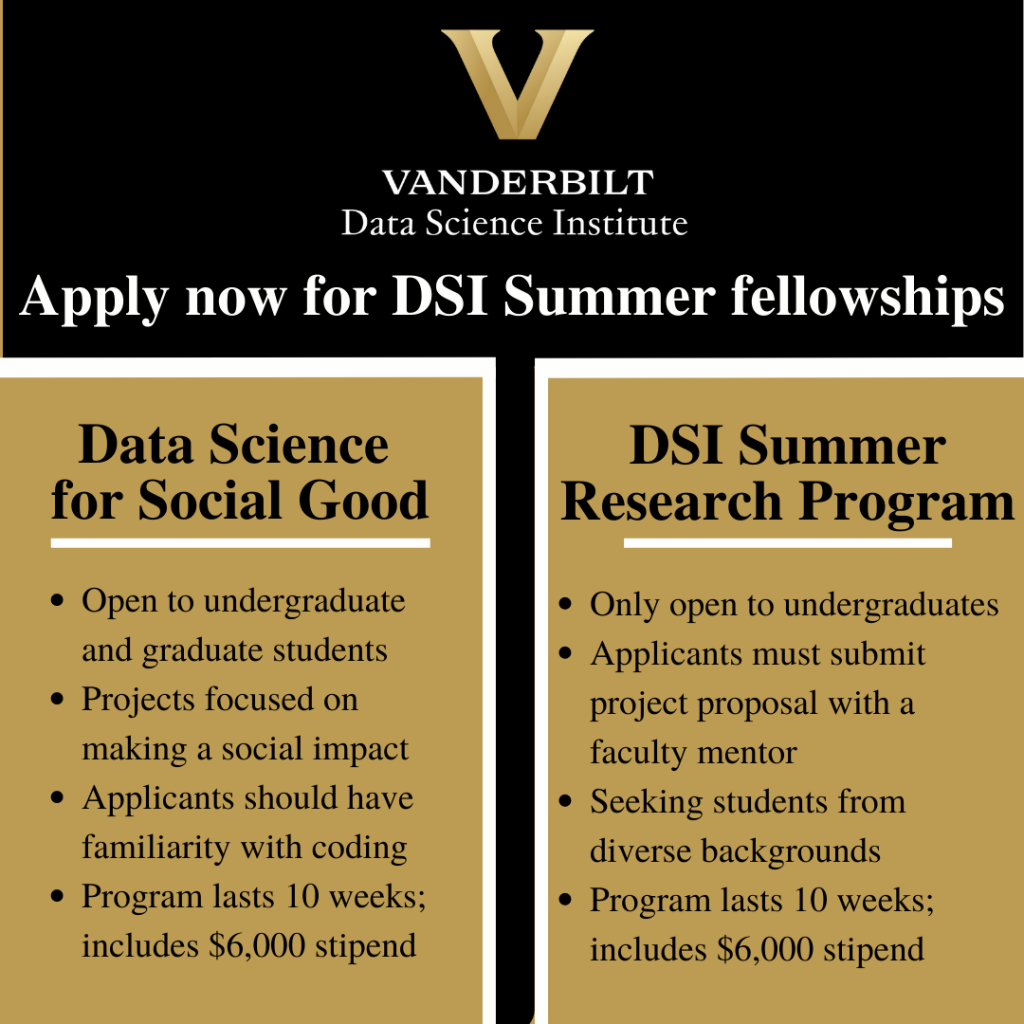 Application deadline extended to Feb. 14 for Data Science Institute summer programs - DSIDSI ...