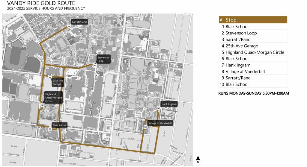 VandyRide | Transportation and Parking | Vanderbilt University