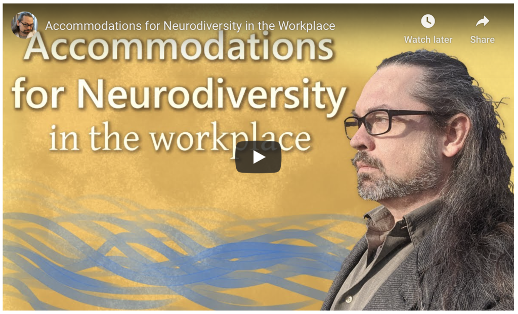 Video on Neurodiversity Accommodations in the Workplace | Frist Center ...