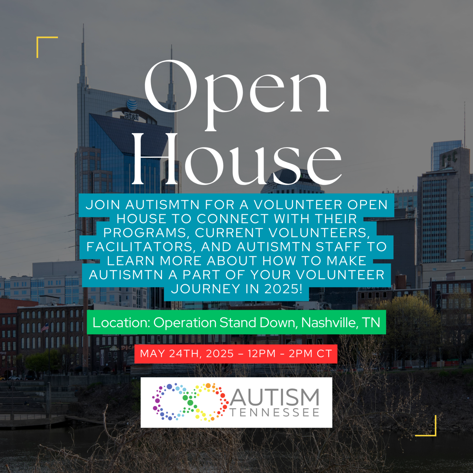 Autism Tennessee Announce Their 2025 Volunteer Open House | Frist ...