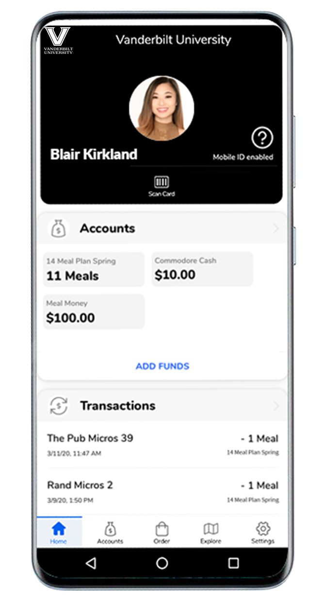 Android + GET | Card Services | Vanderbilt University